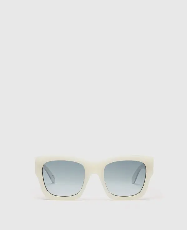 Stella McCartney Square Sunglasses - Milky White