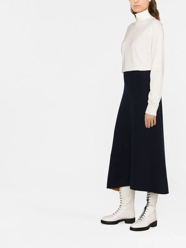 JIL SANDER Roll-neck Wool Jumper - Neutrals