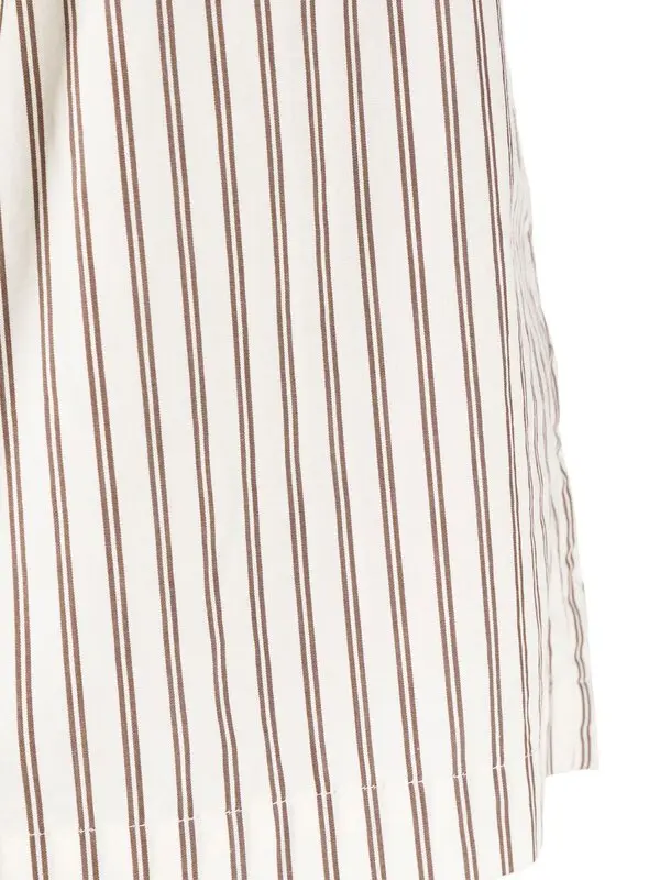 TEKLA Stripe-print Pyjama Shorts