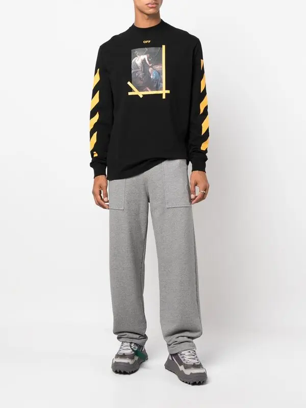 Off-White Caravaggio Painting Cotton T-shirt - Black