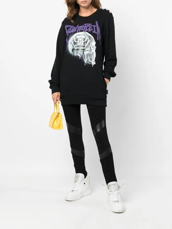 Philipp Plein Oversize Skull Crewneck Sweatshirt