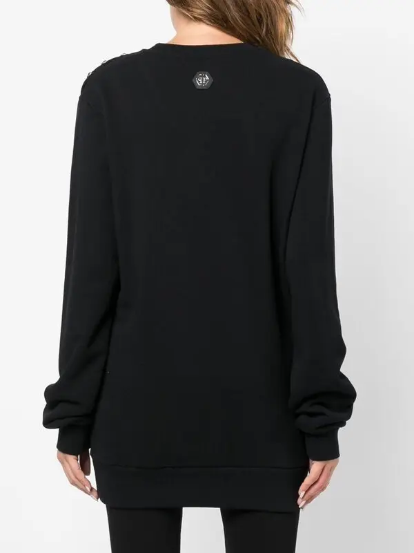 Philipp Plein Oversize Skull Crewneck Sweatshirt