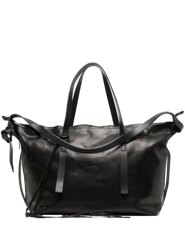 Boris Bidjan Saberi Laces Detail Large Tote Bag - Black