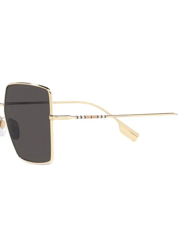 Burberry Check-detail Sunglasses - Gold