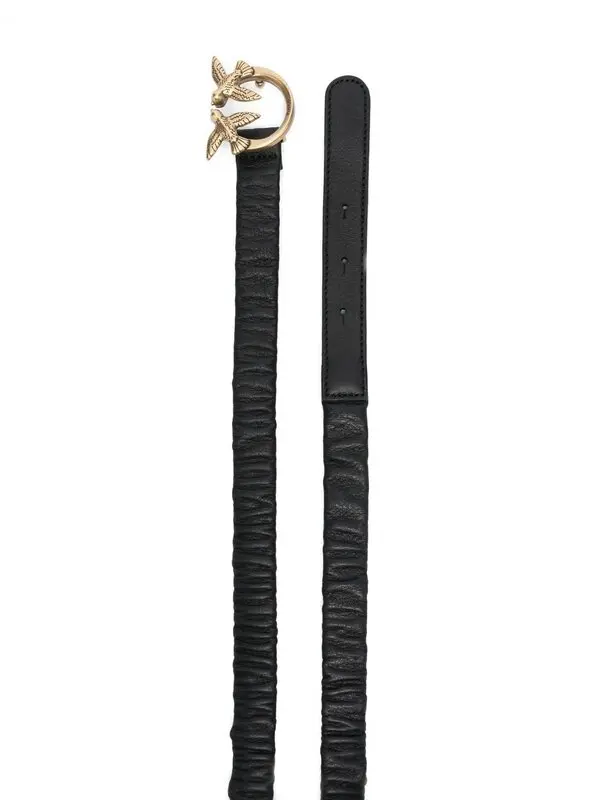 Pinko Logo-plaque Leather Belt
