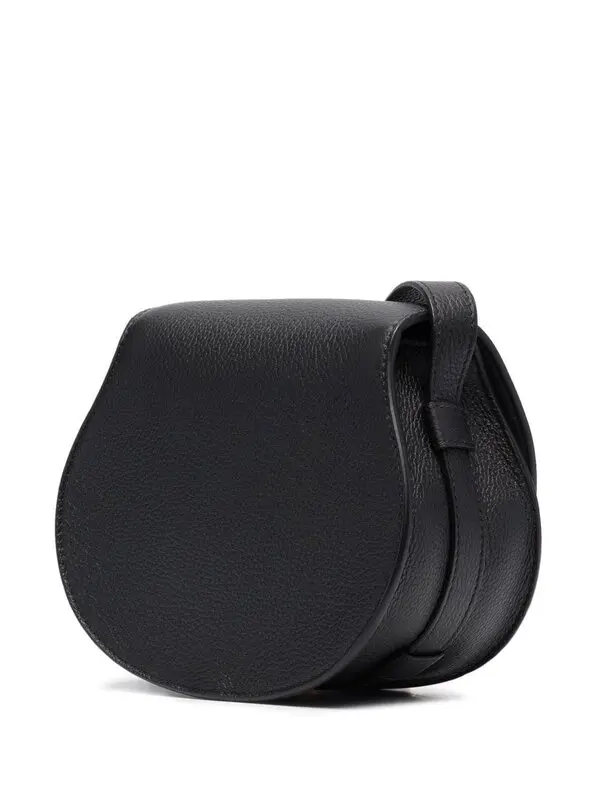 Chloé Small Marcie Grained Leather Cross Body Bag - Black