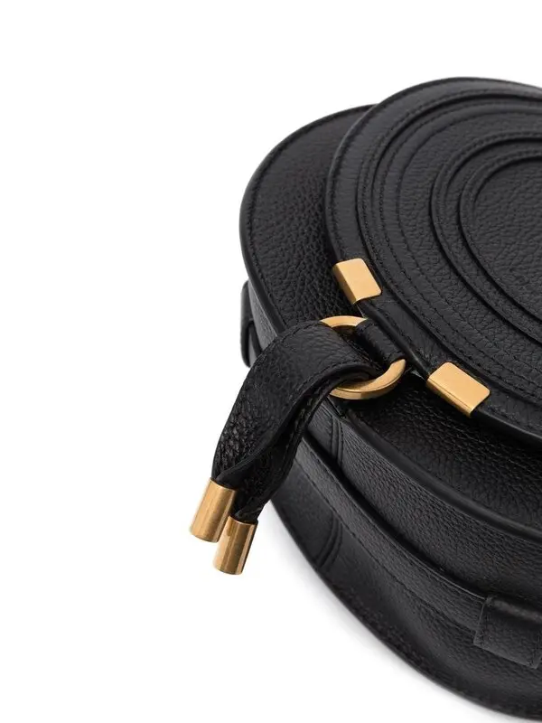 Chloé Small Marcie Grained Leather Cross Body Bag - Black