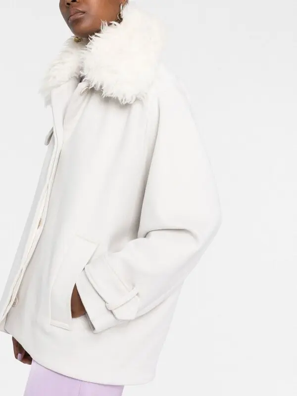 Stella McCartney Faux-fur Collar Wool Coat