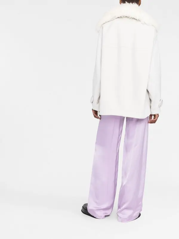 Stella McCartney Faux-fur Collar Wool Coat