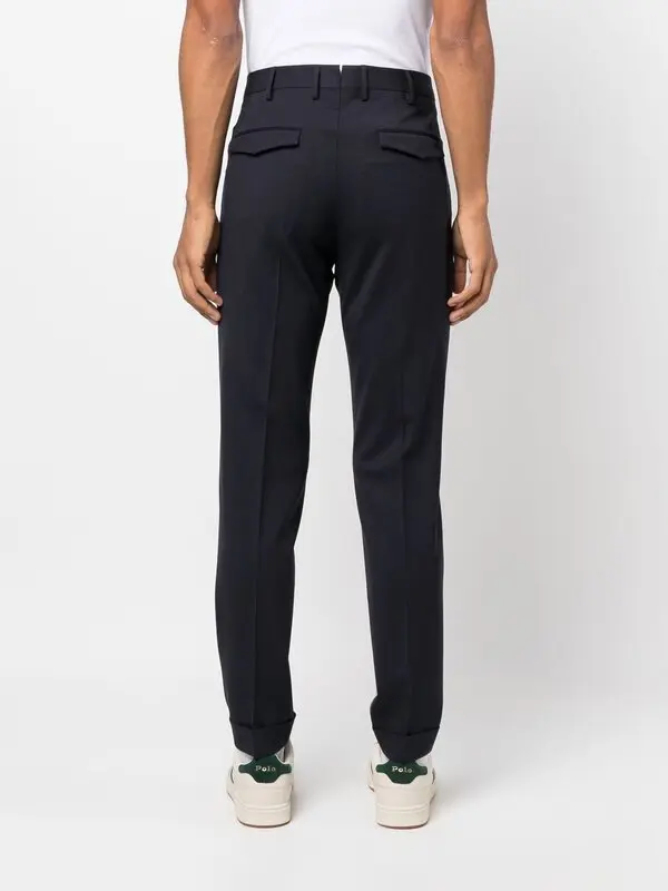 PT TORINO Straight-leg Tailored Trousers - Blue