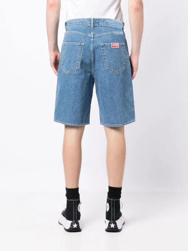 Kenzo Straight-leg Denim Shorts
