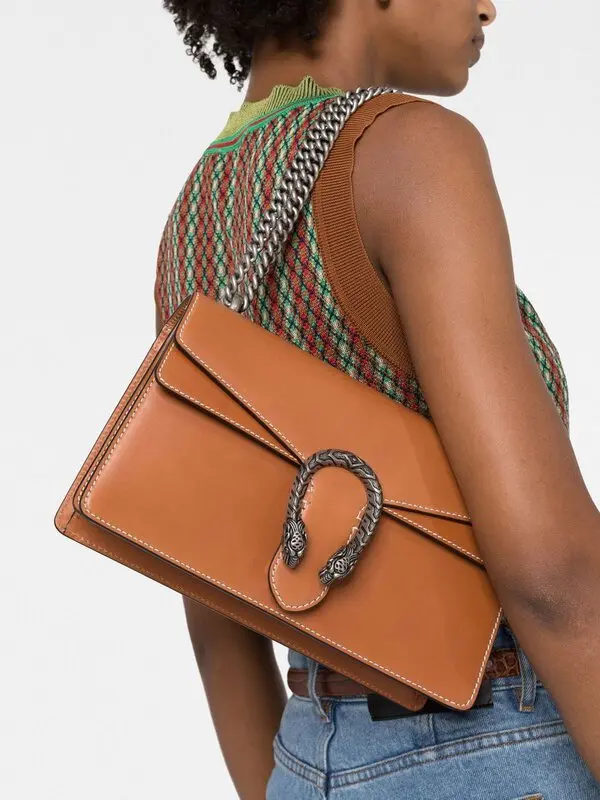 Gucci Small Dionysus Shoulder Bag - Brown