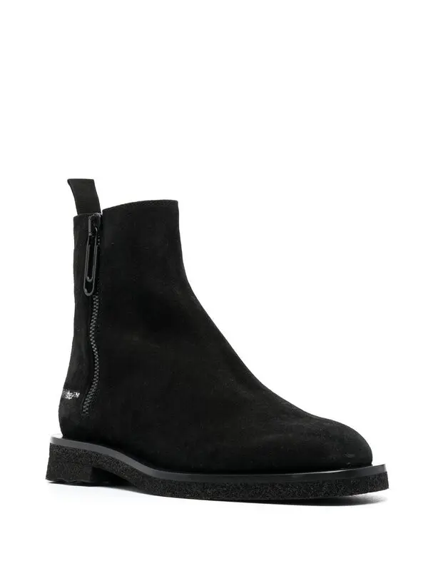 Off-White Logo-print Ankle Boots