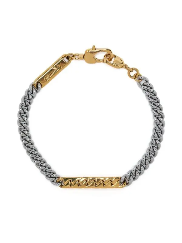 CAPSULE ELEVEN Two-tone Curb Chain Bracelet - Gold