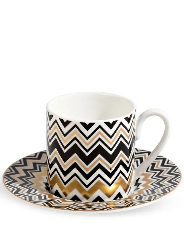 Missoni Zig Zag Coffee Cup Set - White