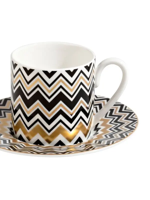 Missoni Zig Zag Coffee Cup Set - White