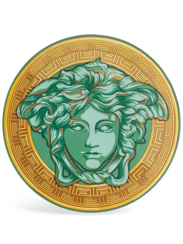 Versace Medusa Amplified Service Plate - Green