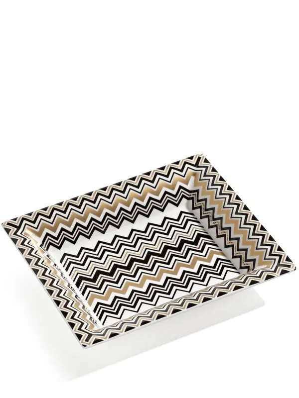 Missoni Zigzag-print Vide Poche - White