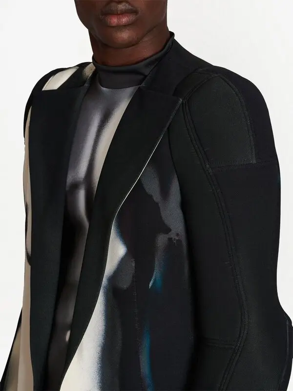 Balmain Graphic Body Print Blazer