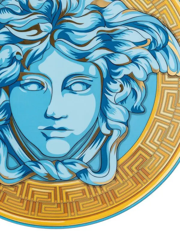Versace Medusa Amplified Service Plate - Blue