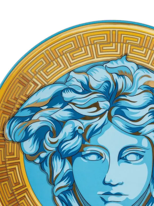 Versace Medusa Amplified Service Plate - Blue