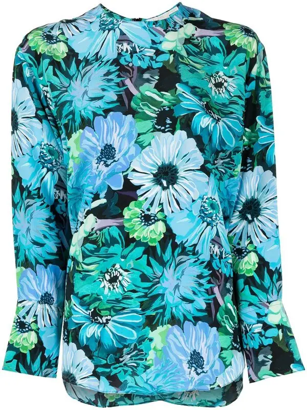 Stella McCartney Floral-print Silk Blouse