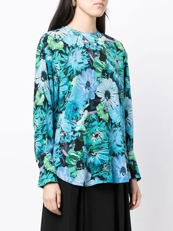 Stella McCartney Floral-print Silk Blouse