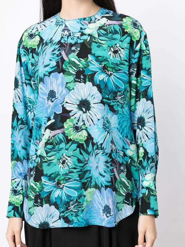 Stella McCartney Floral-print Silk Blouse
