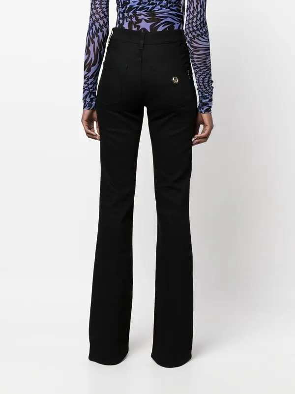Philipp Plein High-waisted Flared Jeans - Black