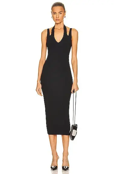 Alaïa Rib Tube Midi Dress