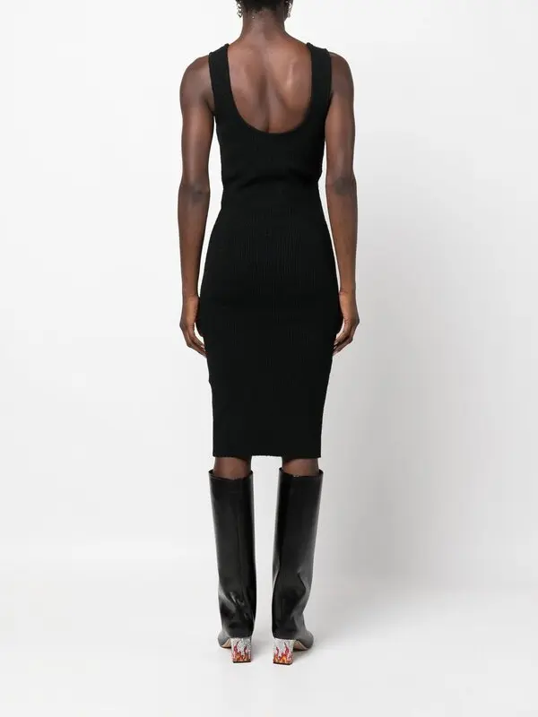 Wardrobe.NYC Sleeveless Midi Dress - Black