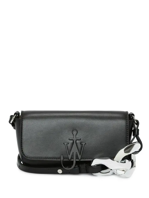 JW Anderson Logo-plaque Shoulder Bag - Black
