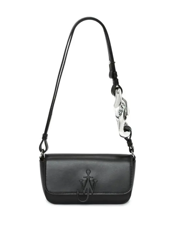 JW Anderson Logo-plaque Shoulder Bag - Black