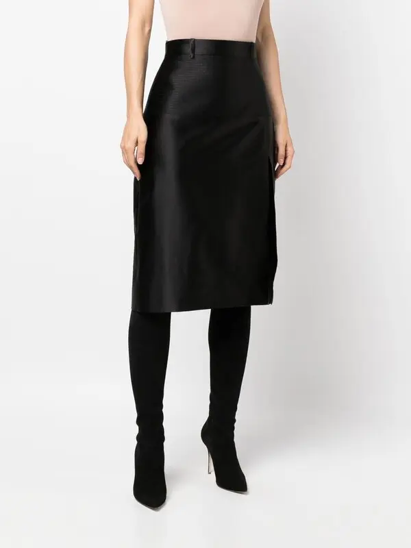 Gucci Duchesse Silk Midi Skirt