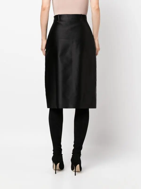 Gucci Duchesse Silk Midi Skirt