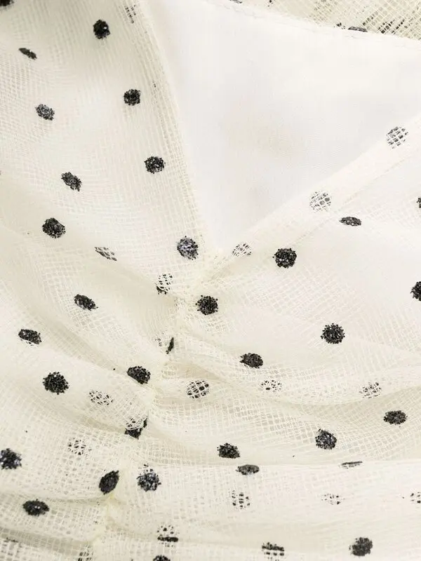 Red Valentino Polka Dot Flared Dress