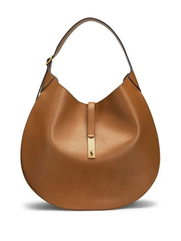 Polo Ralph Lauren Leather Shoulder Bag - Brown