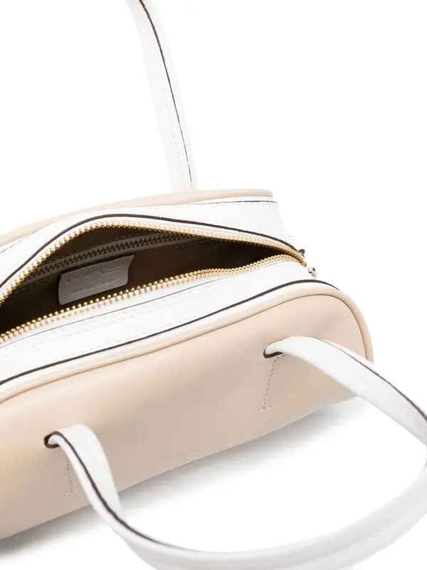 Manu Atelier Cylinder Two-tone Tote - Neutrals