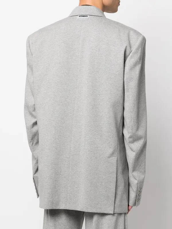Vetements Single-breasted Shoulder-pad Blazer