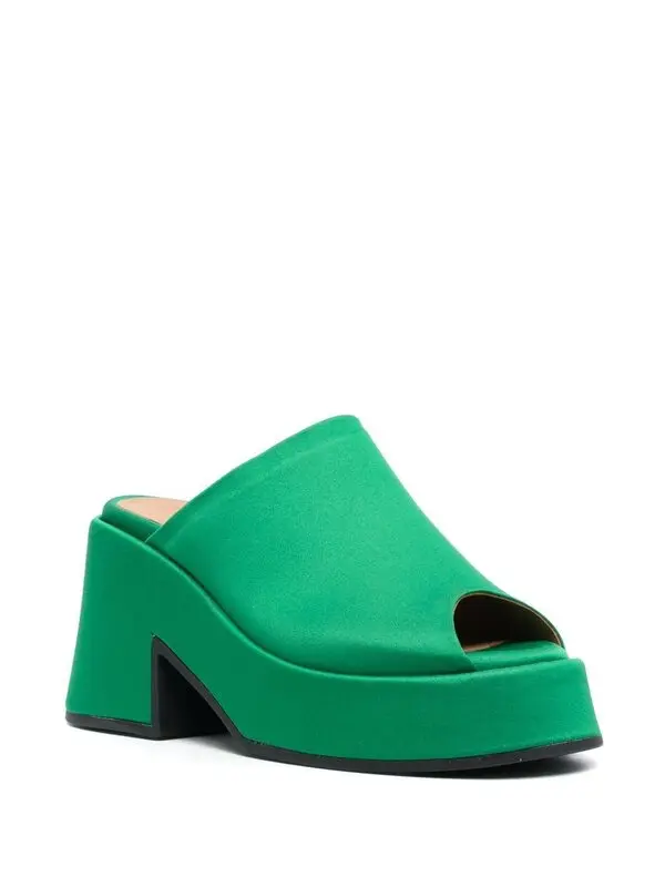 GANNI Leather Open Toe Sandals
