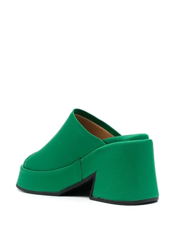 GANNI Leather Open Toe Sandals