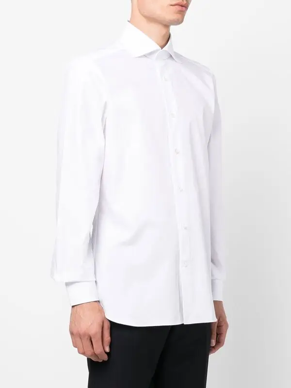 Zegna Long-sleeve Button-up Shirt - White