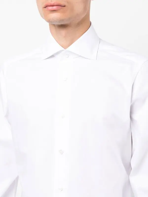 Zegna Long-sleeve Button-up Shirt - White
