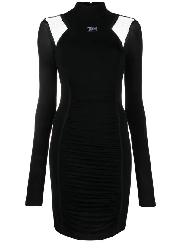 Versace Mesh-panel Mini Dress