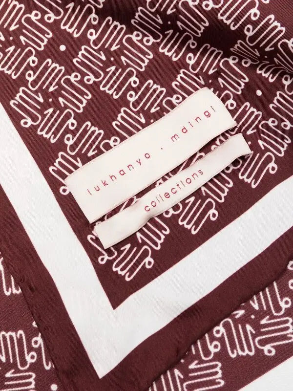 LUKHANYO MDINGI Monogram-print Scarf