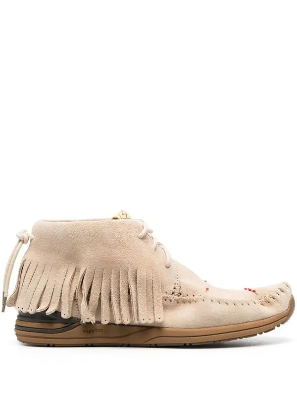 Visvim Fbt Shaman Folk Desert Boots - Neutrals