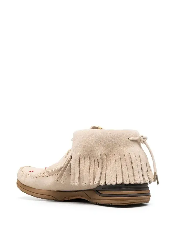 Visvim Fbt Shaman Folk Desert Boots - Neutrals