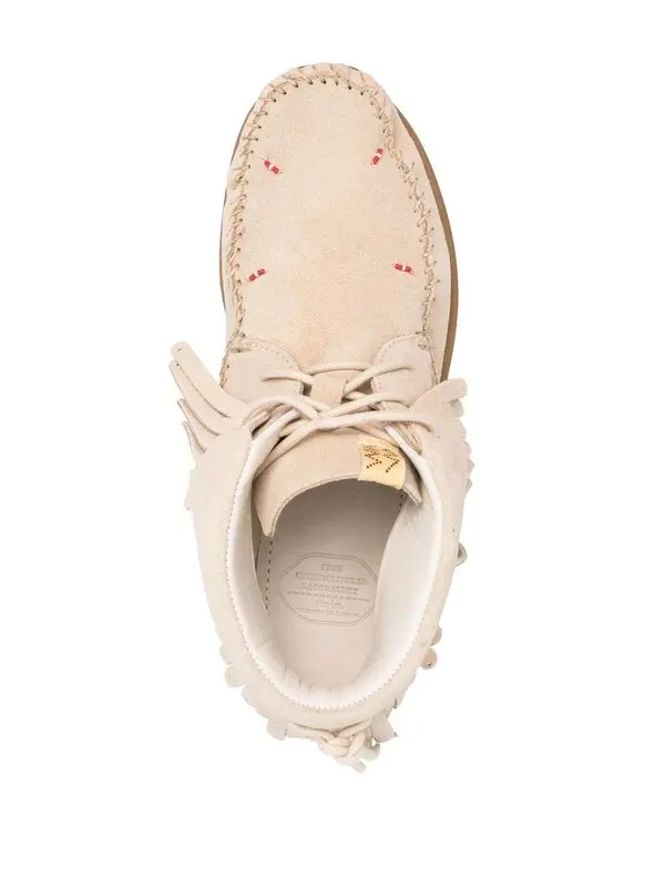 Visvim Fbt Shaman Folk Desert Boots - Neutrals