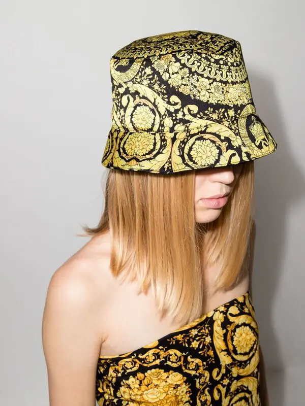 Versace Barroco-print Reversible Bucket Hat