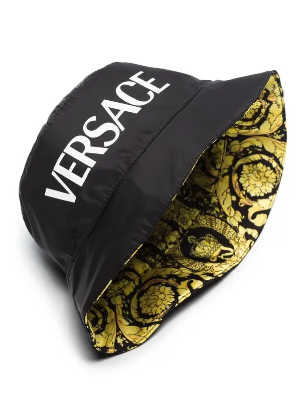 Versace Barroco-print Reversible Bucket Hat